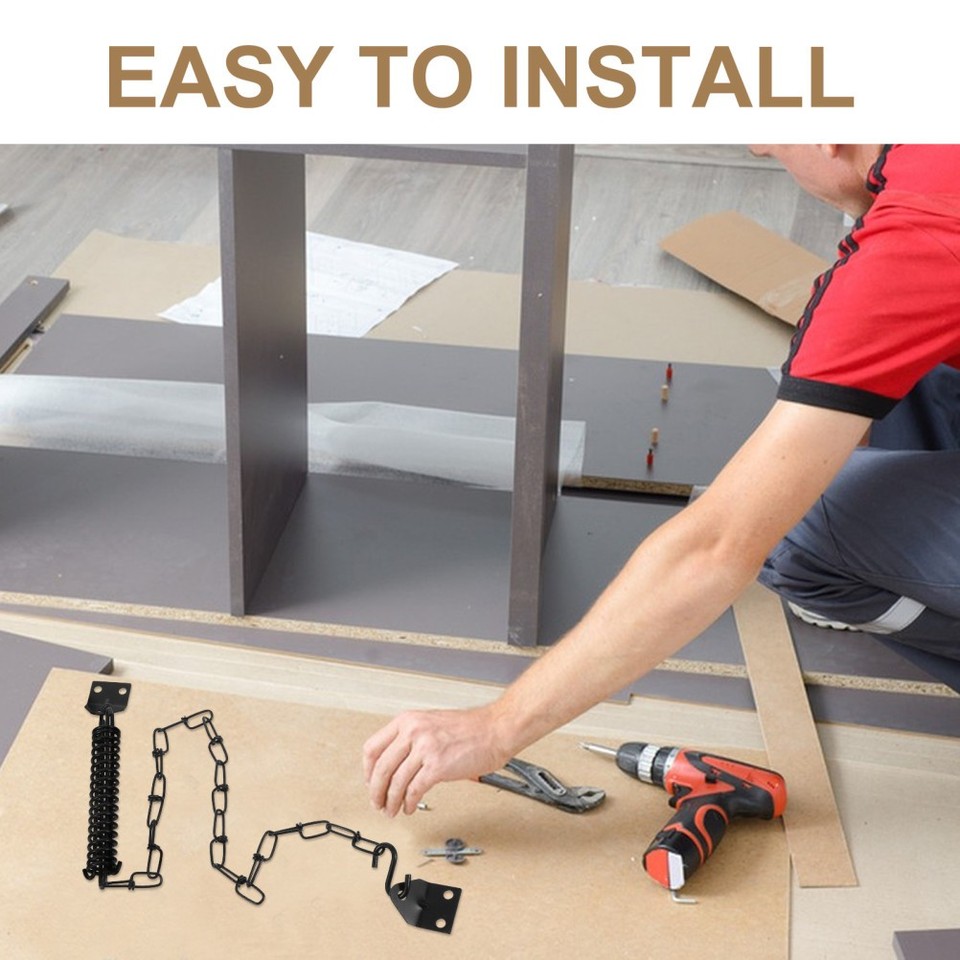 2 Set Door Chain Lock Heavy Duty Extra Chain Locks For Inside Door ...