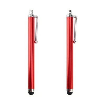 Set of 2 Mobile Phone Stylus Red for Touch Pen with Rubberized Tip ...