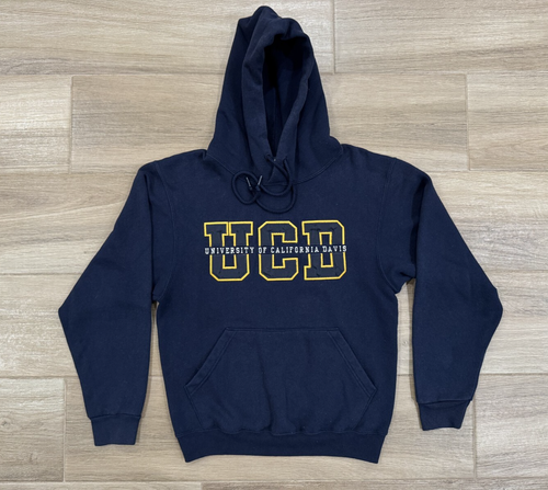 UC Davis Women's Hoodie Sweatshirt SMALL Blue Pullover Vintage Y2K USA Aggies | eBay