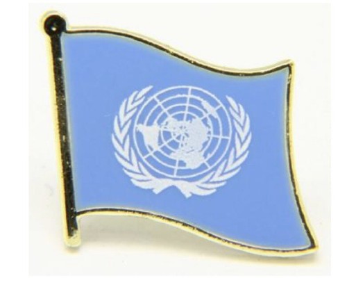 United Nations UN Flag Emblem Pin Lapel Tie Necktie Tack Statesman Ties ...
