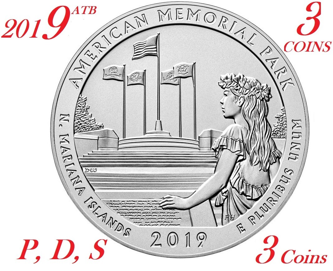 2019 S American Memorial Park Quarter Northern Mariana Islands BU Coin ...