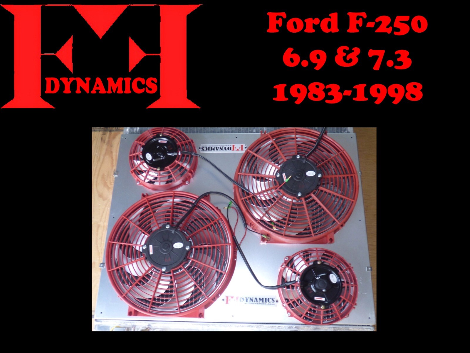 FF DYNAMICS EXTREME ELECTRONIC QUAD COOLING FAN SYSTEM: 83-98 FORD F ...