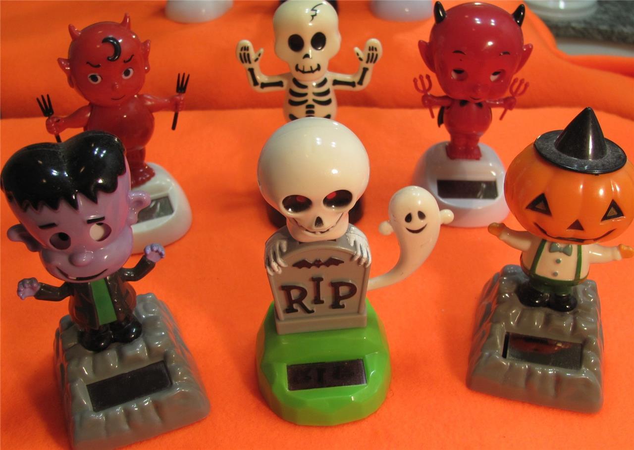 Solar Dancer Lot of 6 Halloween Bobblehead Lot | eBay