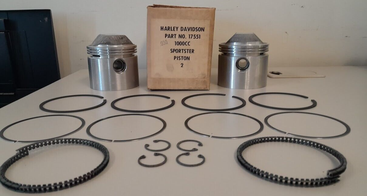 .030 Oversize Piston Kit for a Harley Davidson 1000cc Sportster | eBay