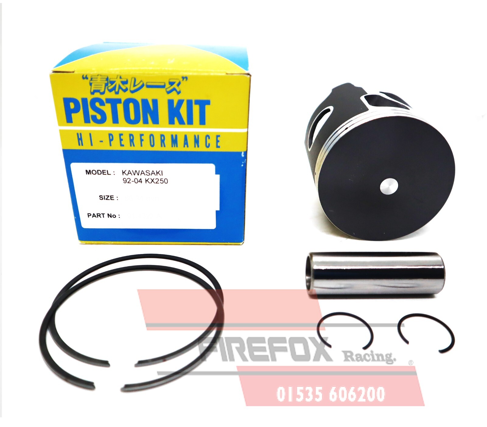 Kawasaki KX250 1992 - 2004 66.40mm Bore Mitaka Racing Piston Kit | eBay