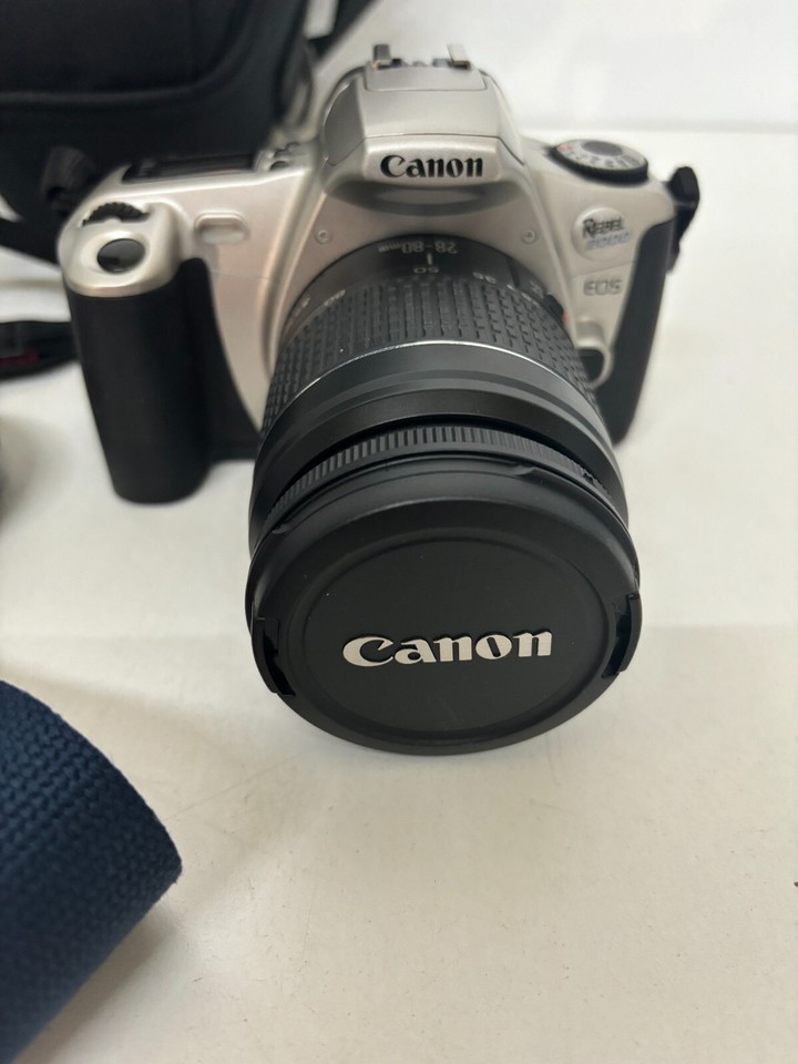 Mint! Canon EOS Rebel 2000 35mm SLR Film Camera with 28-80 mm lens w ...