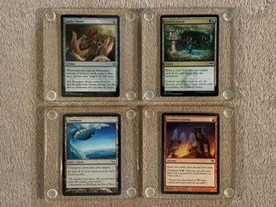 MTG Cards Coaster Set Lucky Clover Faithless Looting Cloud Post Growth ...