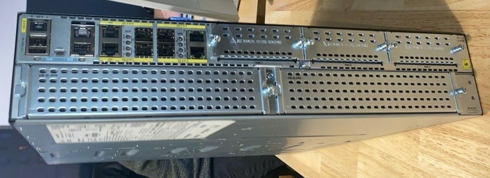 Cisco ISR4451-X/K9 Dual AC, 4 Port Wired ISR 4451 Sec Bundle ISR4451-X ...