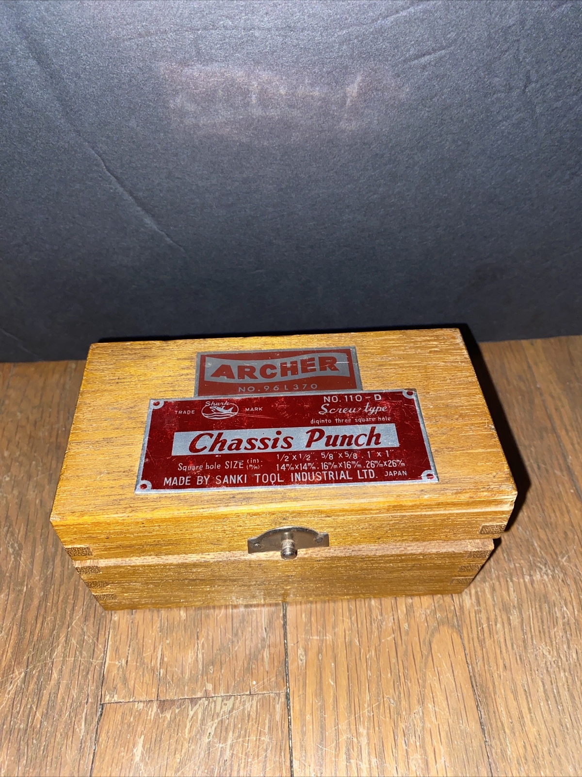 Vintage Archer Shark 110-D Chassis Punch Set, Screw Type Japan | eBay