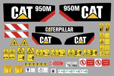 Decals Compatible for Caterpillar 950m Stickers Complete Kit | eBay