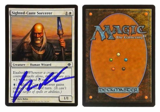 1x Sight-Caste Sorcerer: V0853: Signed/Autographed: Chris Rahn: Purple ...
