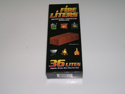 Fire Liters Wood Fiber Fire Starter 36 pk | eBay