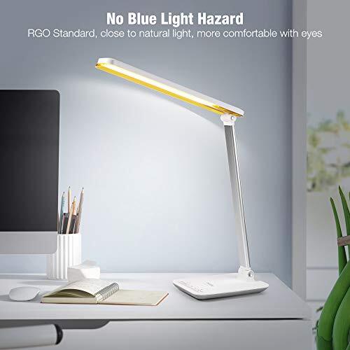 Miady LED Desk Lamp Eye-Caring Table Lamp 3 Color Modes with 4 Levels ...