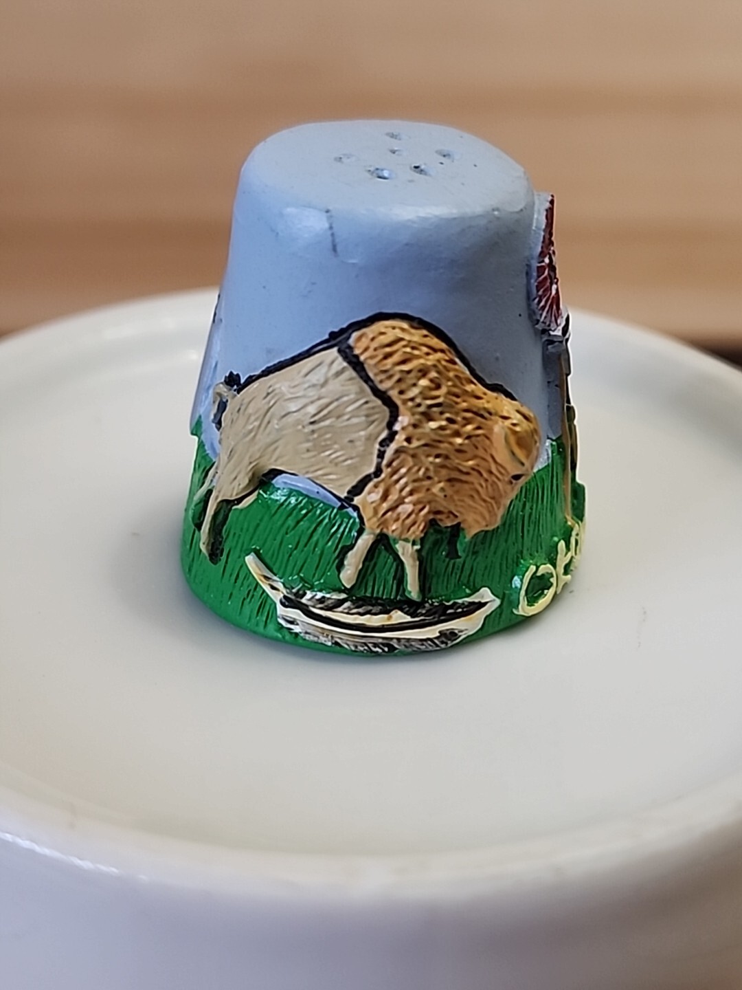 VTG EUC Oklahoma Native Reservation Souvenir Thimble Collectible ...