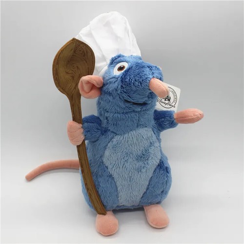 New Disney Ratatouille Remy Rat with Spoon White Hat Soft Plush Toy | eBay