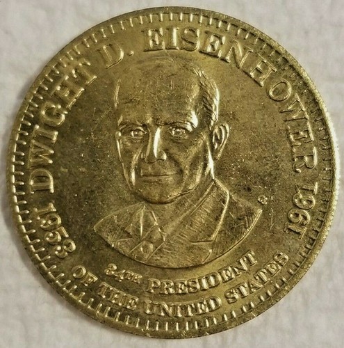 Vintage US President 1 Inch Coin Token Dwight D. Eisenhower | eBay