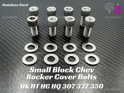 NEW ROCKER COVER BOLTS FOR HOLDEN HK HT HG HQ WITH SBC 307 327 350 V8 ...