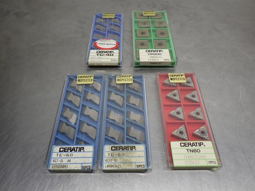 Lot of 50 NEW! Asstd. Ceratip Indexable Inserts - 4 Varieties | eBay