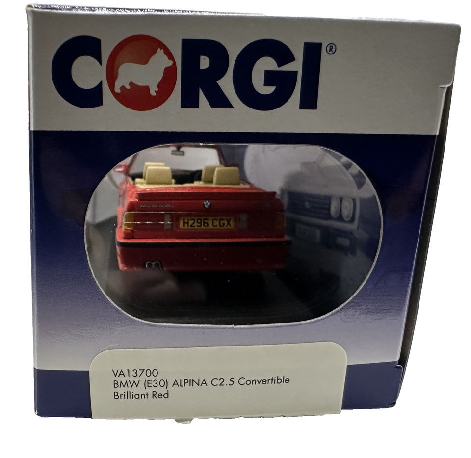 CORGI VANGUARDS BMW (E30) ALPINA C2.5 CONVERTIBLE BRILLIANT RED BOXED# ...