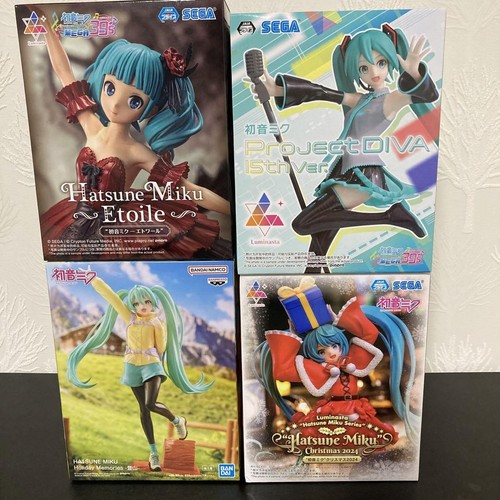Hatsune Miku Figure Set of 4 Authentic Collectible Anime Figures Japan ...