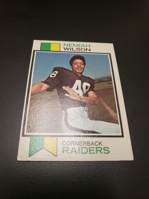 1973 Topps Football Card # 398 Nemiah Wilson - Oakland Raiders | eBay