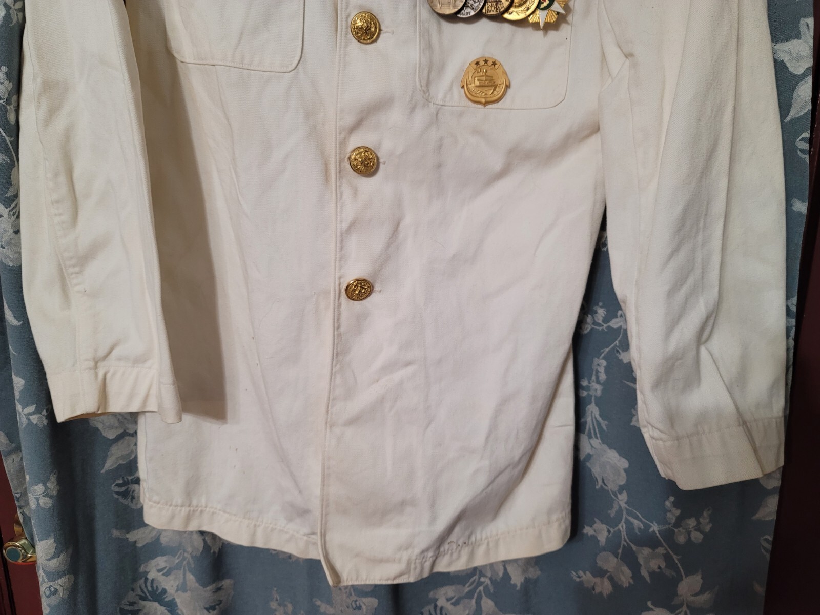 Vintage Original Vietnam War Era CWO Dress Whites Uniform! W/ Hat And ...