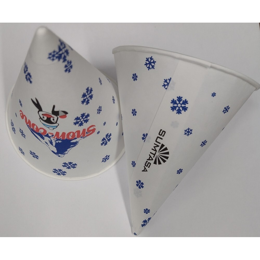 Paper snow cone cups 6oz x 200pc, snow cone, slush, snowie, ice slush ...