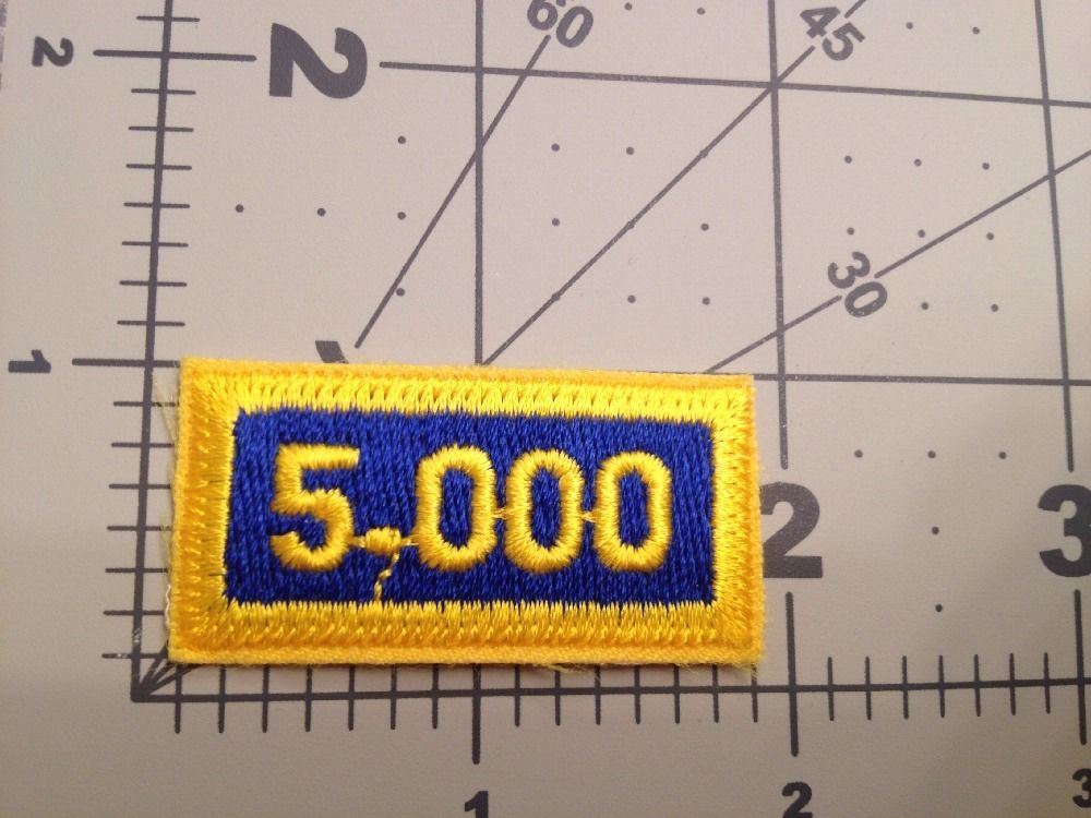 5,000 Mile Motorcycle Club Jacket Sew-On Embroidered Patch Biker Vest ...
