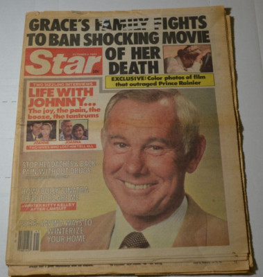 Star October 9, 1984, Sinatra, Johnny Carson, Princess Grace ...