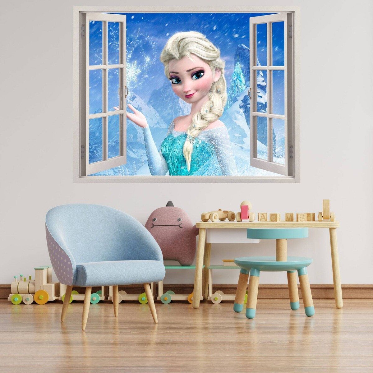 Elsa Wall Decal Personalized Elsa Girls Name Wall Decal The Snow Queen