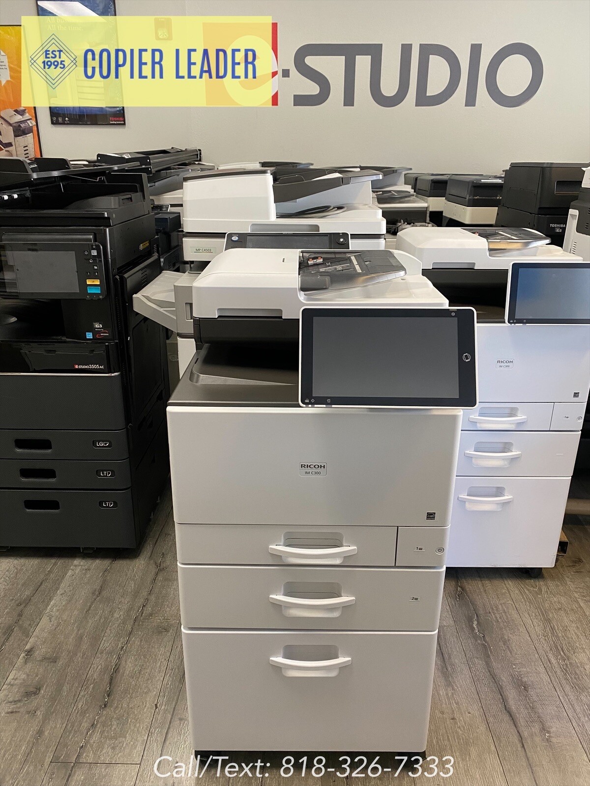 Ricoh IMC 300 (Low Meter) Copier Printer Fax Scanner Drawer ...