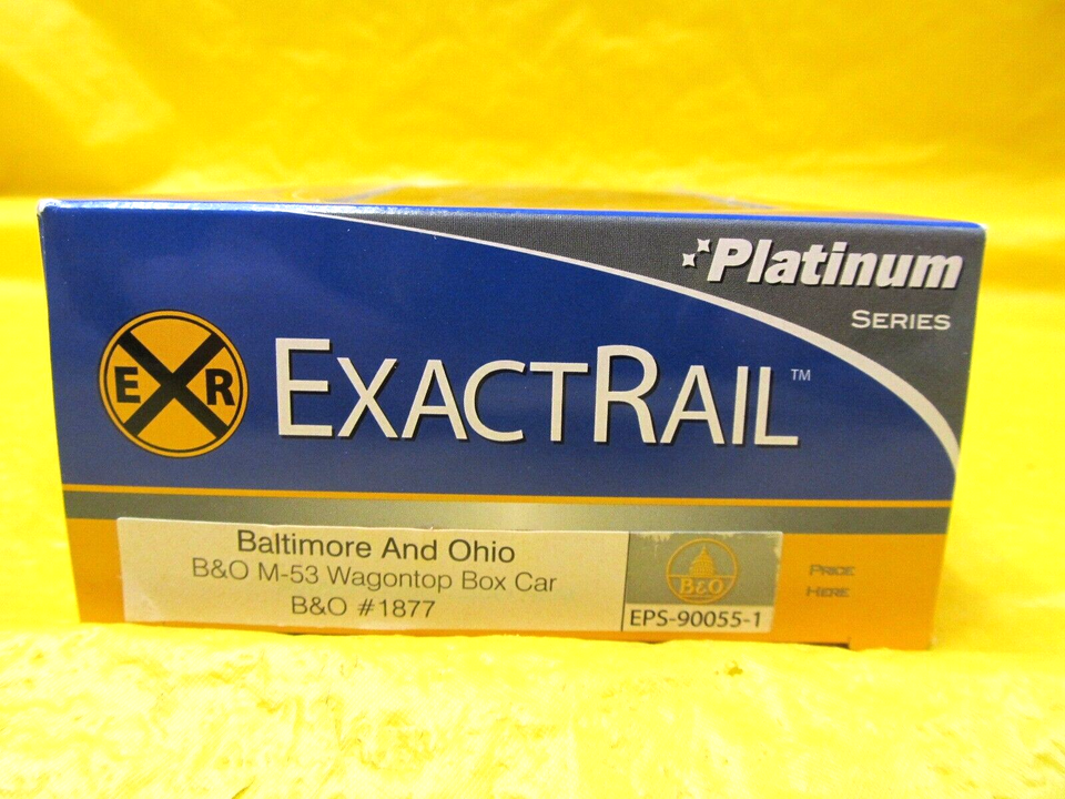 ExactRail HO Platinum Series 90053-11 Baltimore & Ohio Wagon Top is New ...