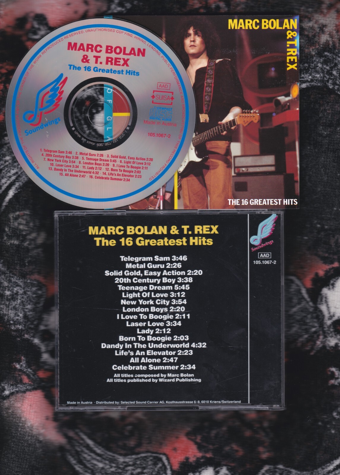 CD MARC BOLAN & T-REX The 16 Greatest Hits Import Austria-No Bar Code ...