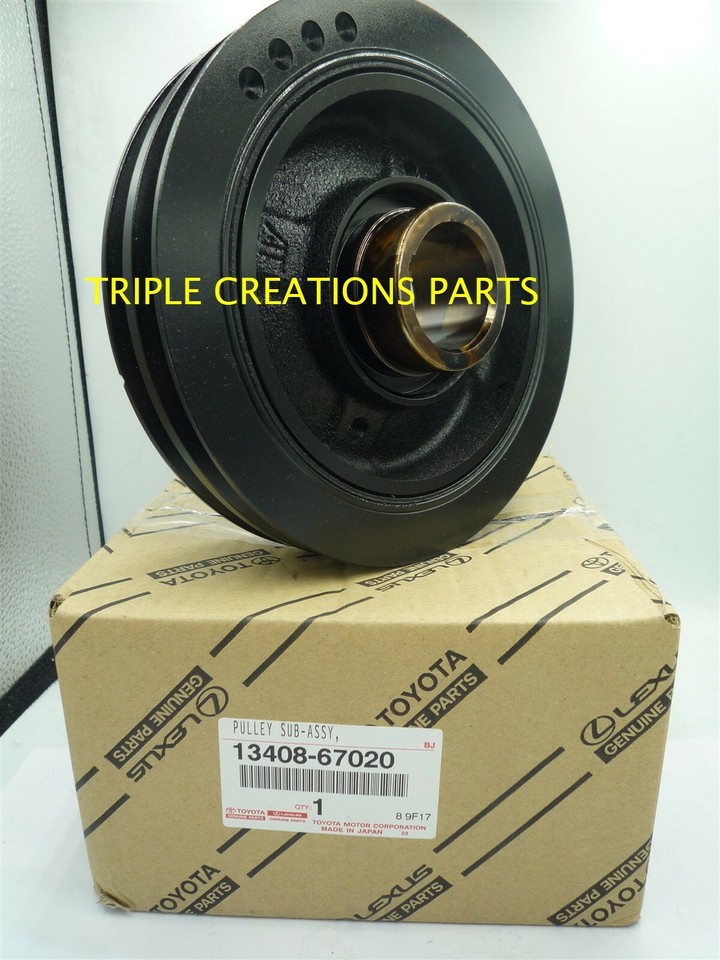 13408-67020 GENUINE OEM TOYOTA PULLEY CRANKSHAFT 1340867020 | eBay