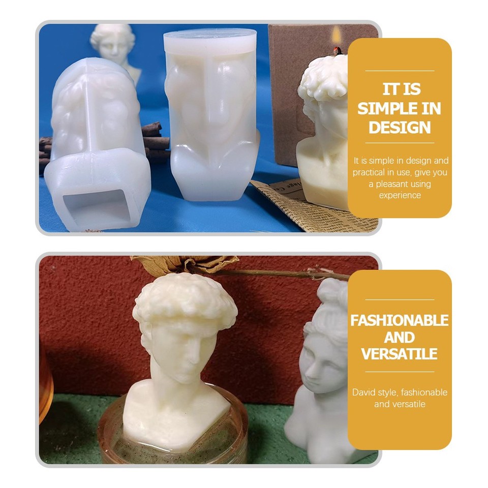 Candle Mold Silicone Mold DIY European Character Plaster Portrait ...