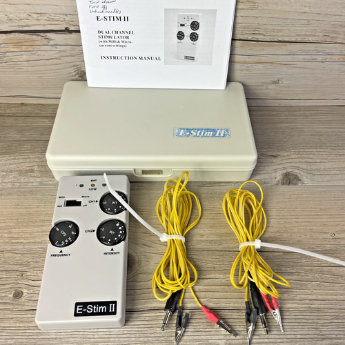 E-Stim II Dual Channel Milli-Amp Micro-Current Unit Acupuncture Set | eBay