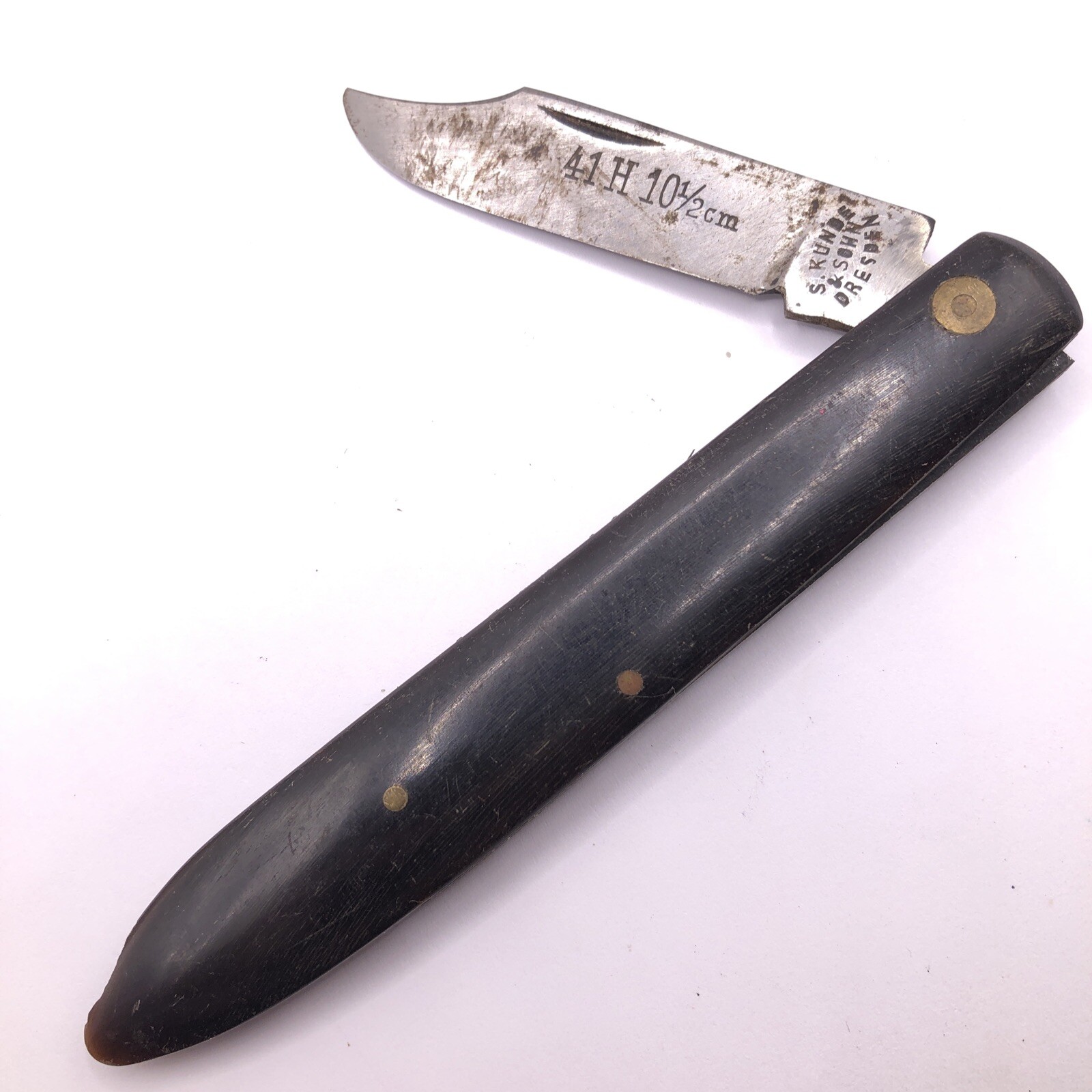 Antique S. Kunde & Sohn Dresden Garden Foldind Knife 41 H 10 1/2 ...