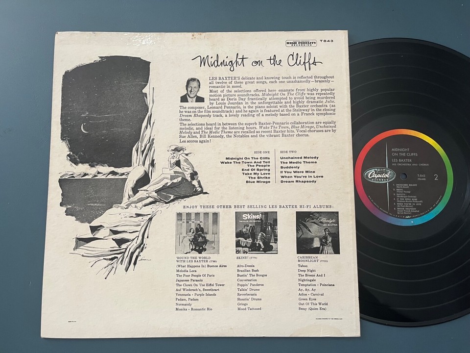 LES BAXTER - MIDNIGHT ON THE CLIFFS - CAPITOL RECORDS POP VINYL LP | eBay