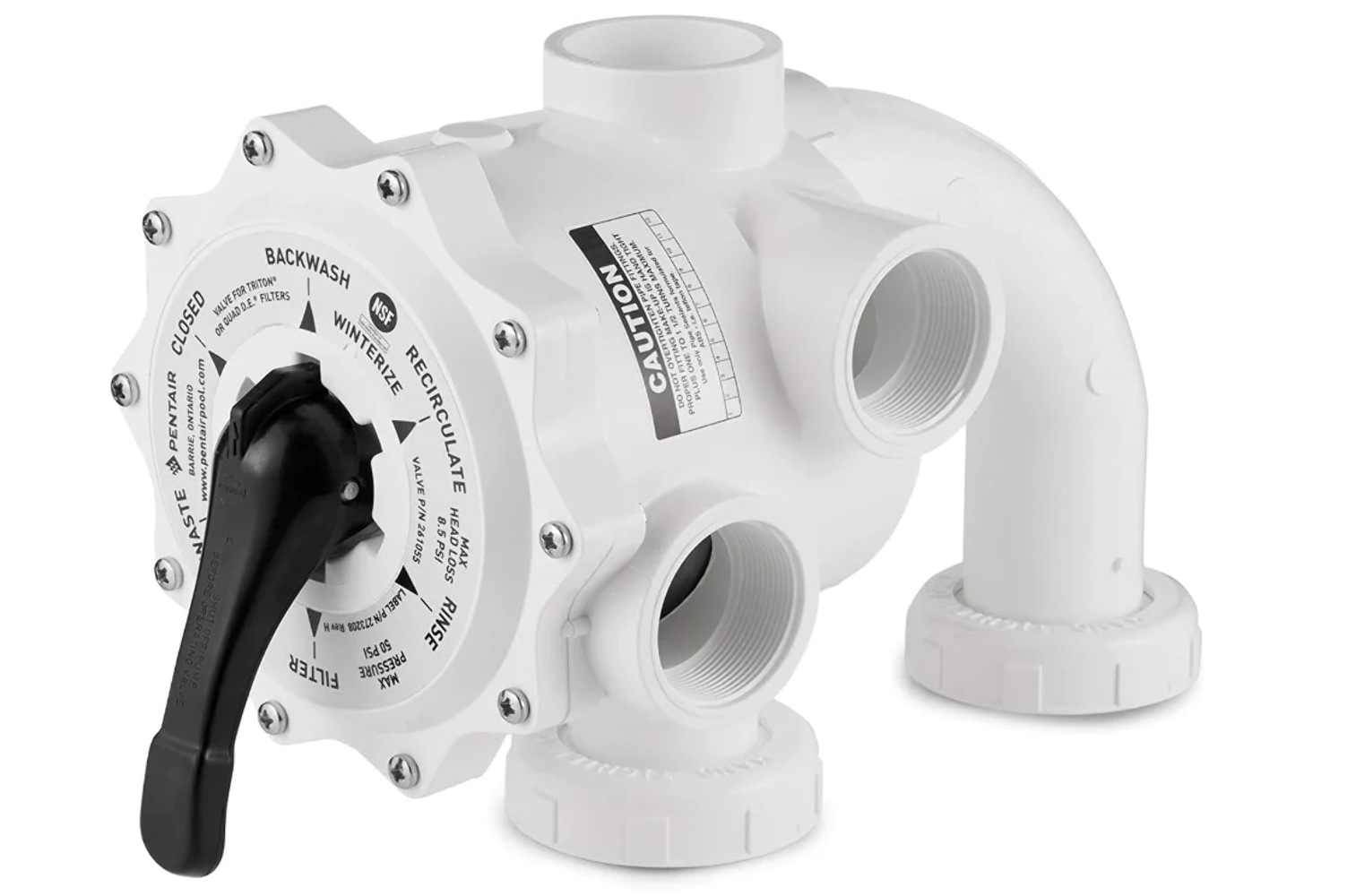 Pentair 261055 Multiport Valve for Triton And Quad D.E. Filters, 2 Inch ...