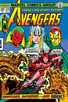 The Avengers Issue 128 Comic Book Poster Necrodamus Scarlet Witch | eBay