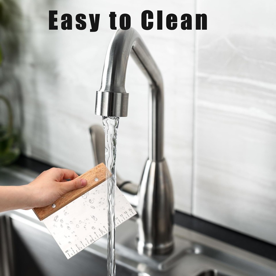 Bench Cutter Scraper Dough Pastry Bench Scraper And Dough Cutter ...