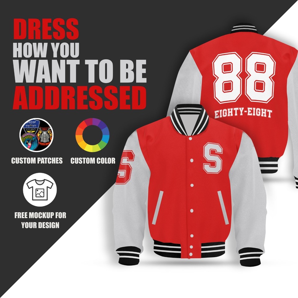 Create Your Own Custom Personalized Letterman Varsity, Custom Patches ...