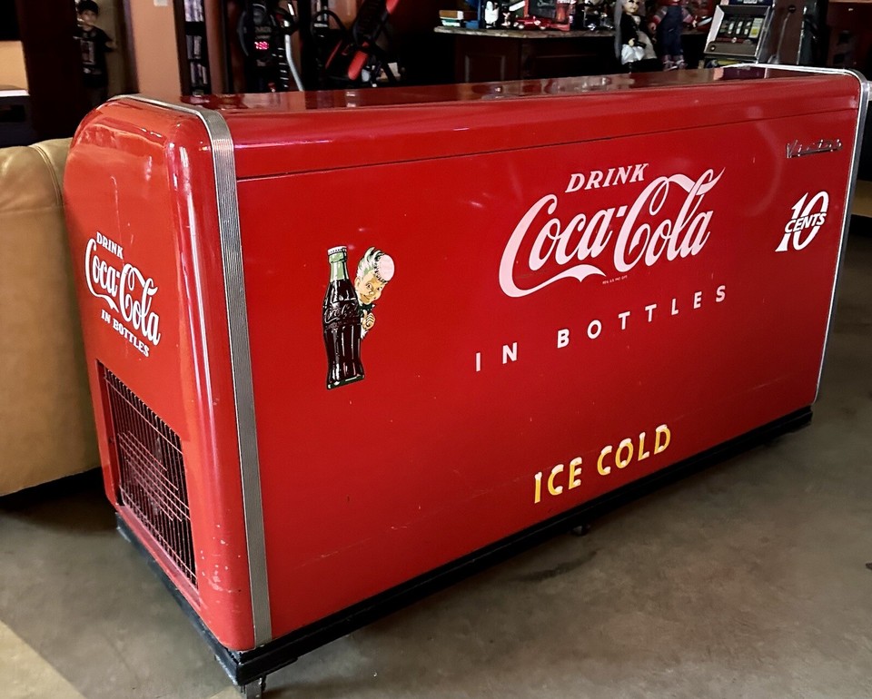 Vintage 1950s Victor Coca-Cola Cooler with 4 Stools | eBay