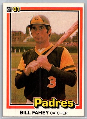 1981 Donruss Baseball #361 Bill Fahey - VG - San Diego Padres | eBay