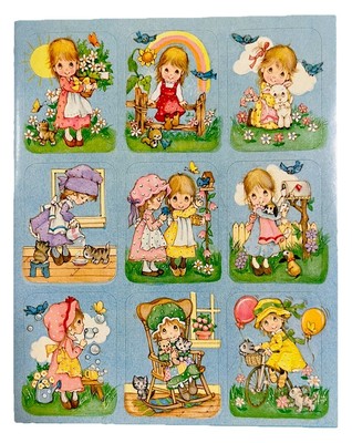 ️Vintage Cute Girls Sticker Sheet Gibson ️ | eBay
