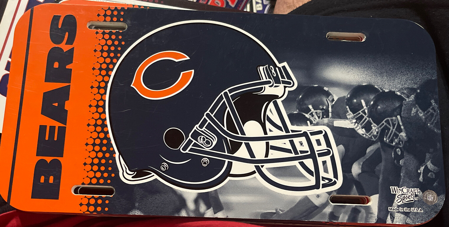 Vintage Chicago Bears License Plate Plastic 2002 | eBay