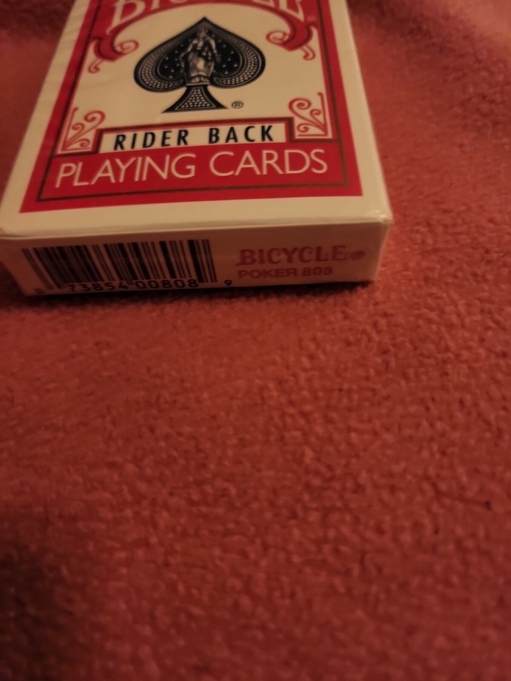 Vintage Bicycle Rider Back Playing Cards 808 Red Unopened | eBay