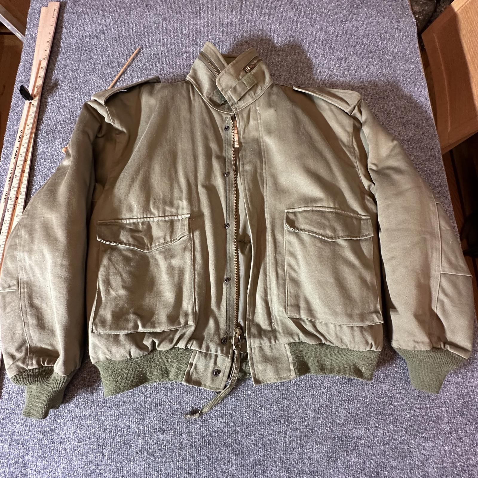 Vintage Military Style Bomber Jacket Size Medium, Jac… - Gem