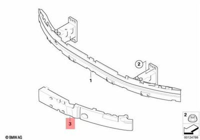 Genuine BMW E60 E61 520d 520i 523i 523Li Shock Absorber Front Left ...