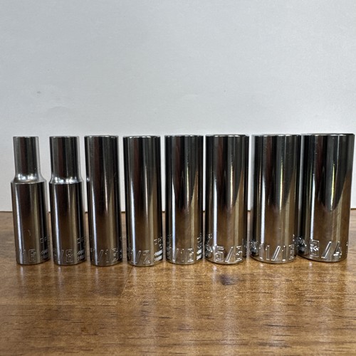 Craftsman 8 Piece 3/8 Drive 6 Point Deep Socket Set SAE | eBay